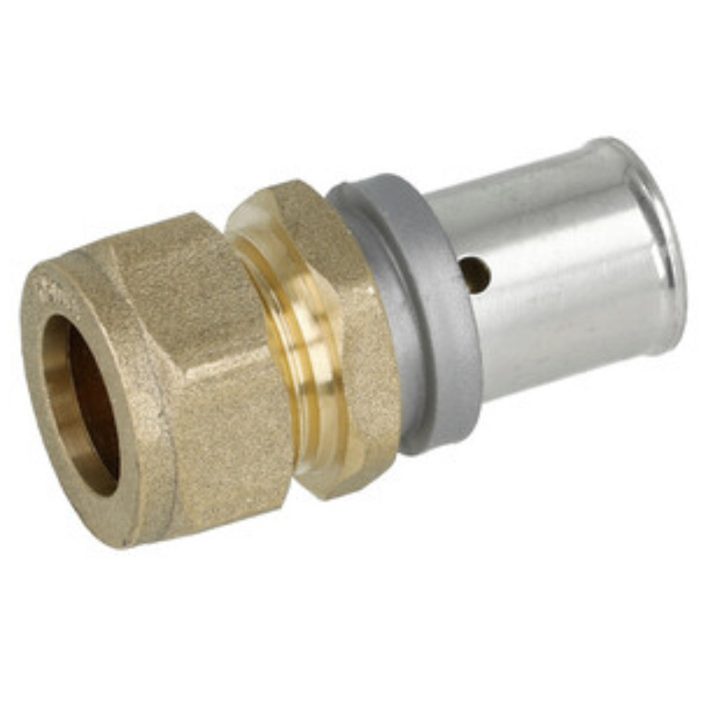 Overgang van koper naar meerlagenbuis 15x16mm - Toppex